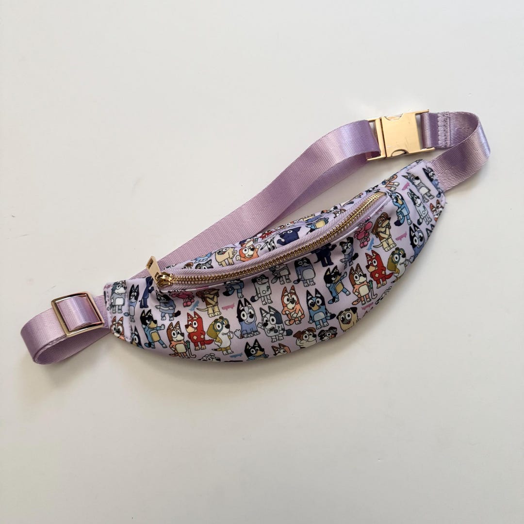 Toddler Fanny Pack Bluey Characters, Nylon, Belt Bag, Disney - Etsy