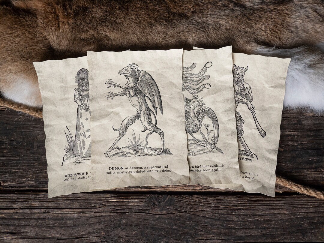 4 Monsters From Medieval History Scrolls - Monstrorum Bestiary ...