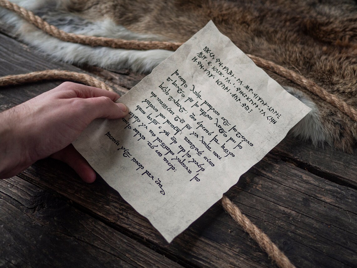 4 Dwarven Moria Inspired Pages on A5 Scrolls From the Realm - Etsy