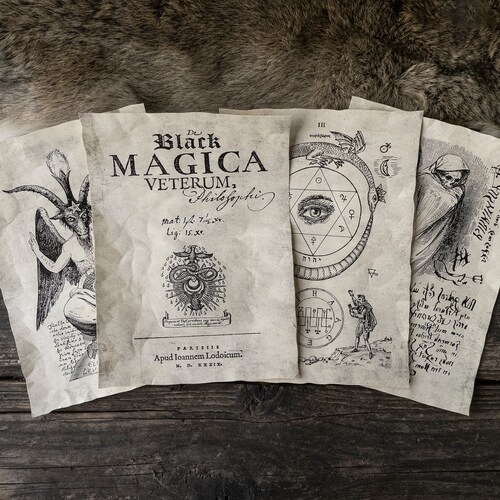 Book of Shadows Blank Pages Magic Wicca Journal Pages - Etsy