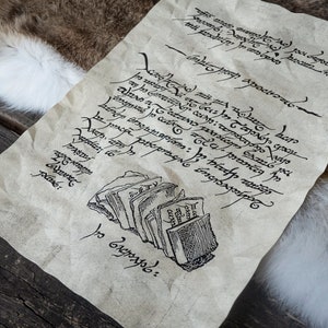 3 Elvish Inspired Pages on A4 - Set I - Scrolls From the Realm of ...