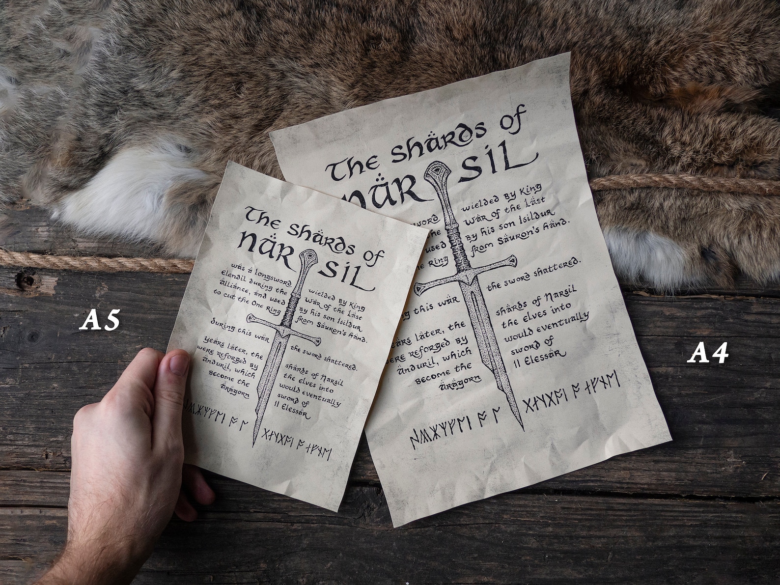 3 Arms of the Fellowship Scrolls Scrolls From the Realm of - Etsy