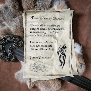 3 Rohan Inspired Pages - Scrolls From the Realm of Tolkien - Etsy