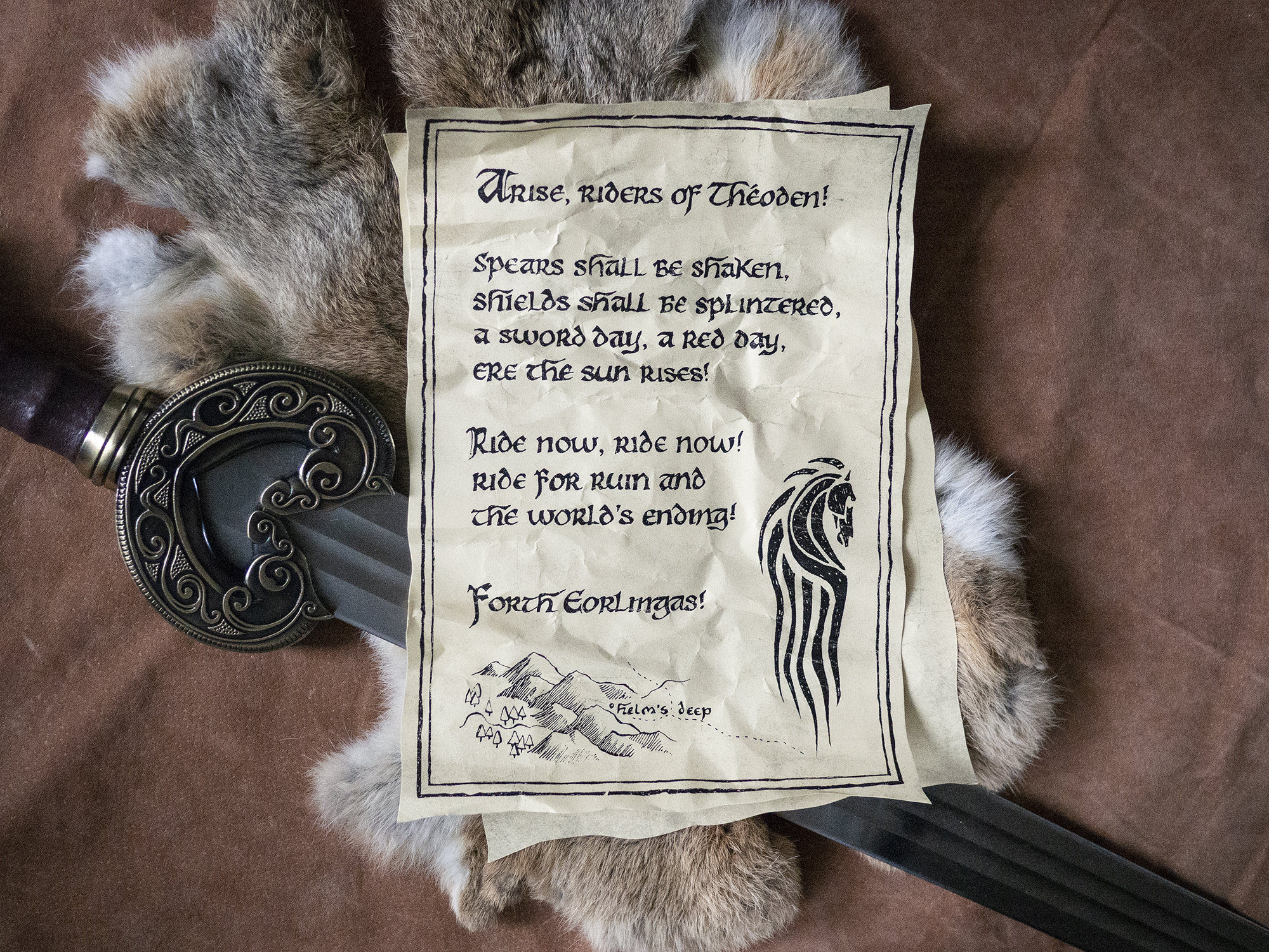 3 Rohan Inspired Pages Scrolls from the Realm of Tolkien | Etsy