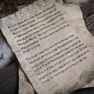 3 Dwarven Runic Pages - Scrolls From the Realm of Tolkien - Etsy