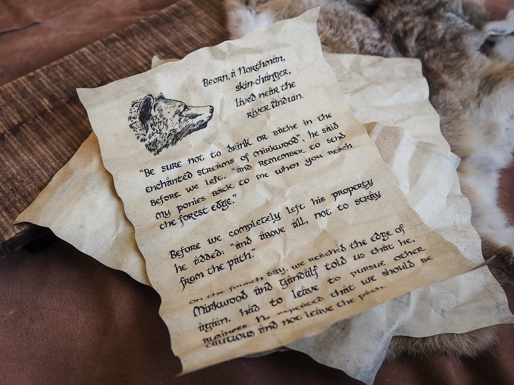 3 Book of Westmarch Inspired Pages - Scrolls From the Realm of Tolkien ...