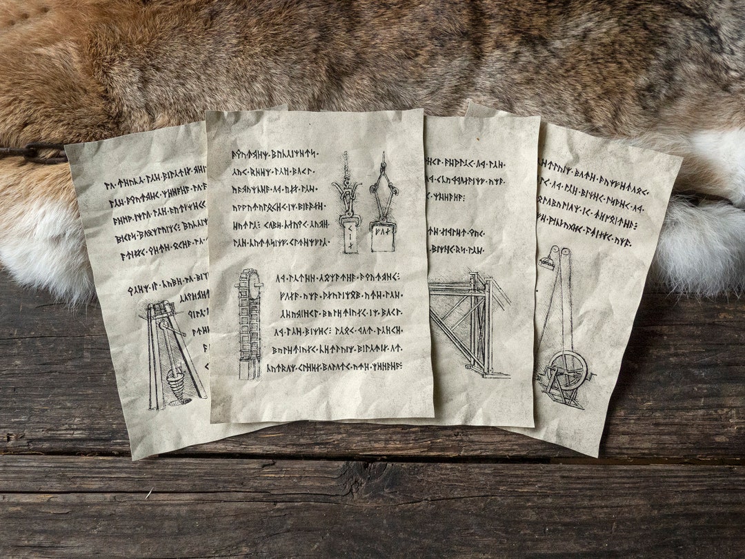 4 Dwarven Machinery and Tools Pages - Middle Earth Inspired Blueprint ...