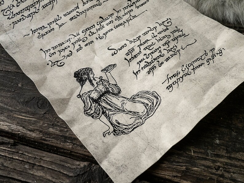 4 Elvish Rivendell Inspired Pages on A5 Scrolls From the | Etsy