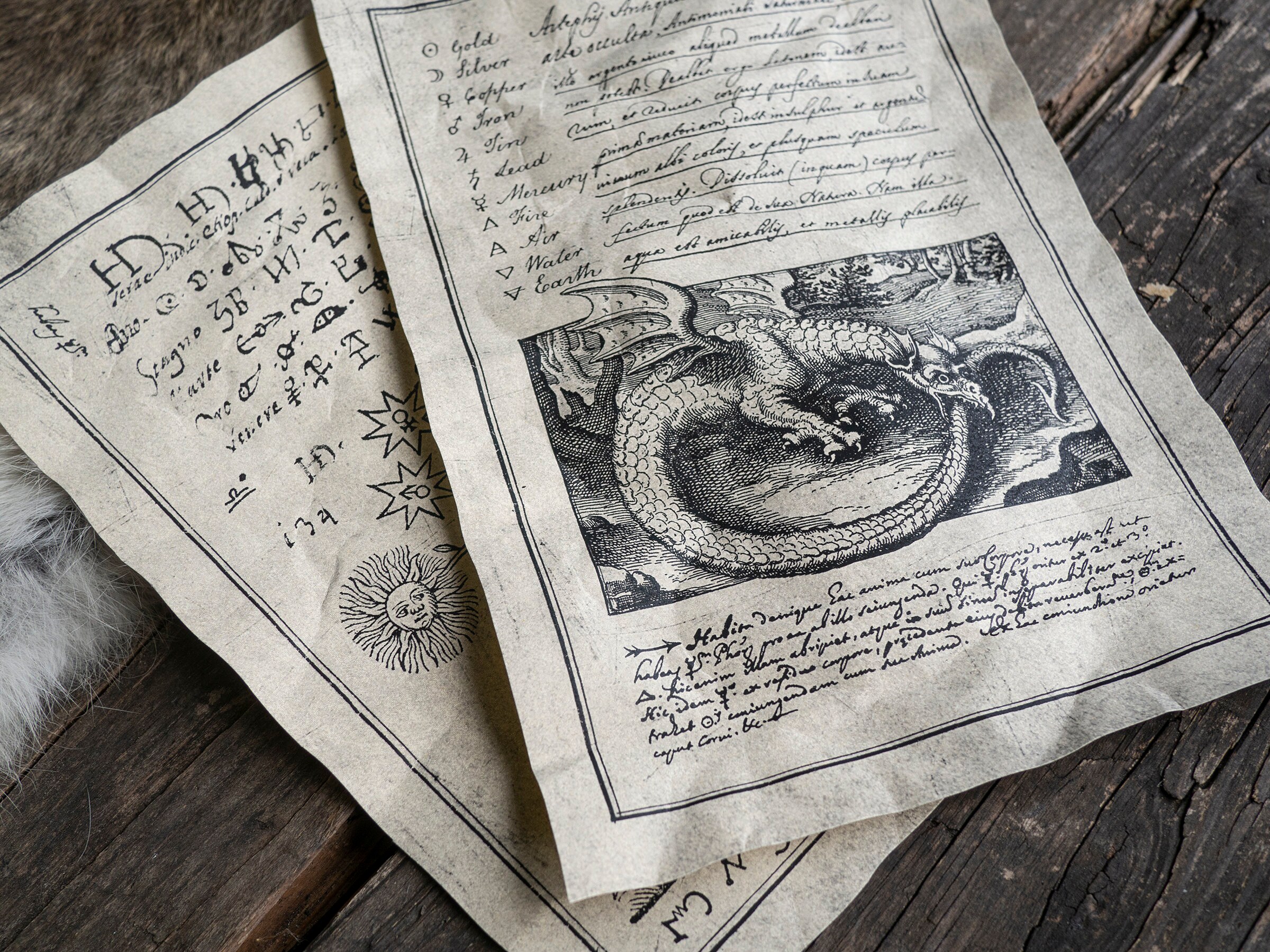4 Alchemy Wicca Occult Study Pages - Natural Philosophy Journal Entries ...