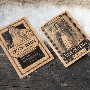 4 Potion Label Stickers - Love Potion, Truth Serum, Sleeping Draught ...