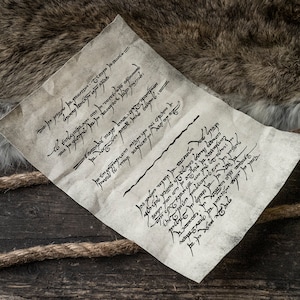 4 Elvish Rivendell Inspired Pages on A5 - Scrolls From the Realm of ...