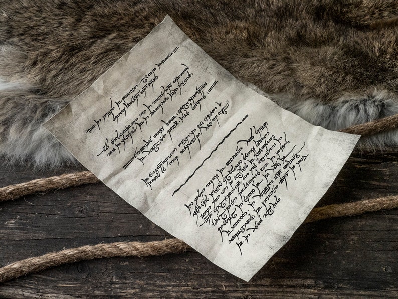 4 Elvish Rivendell Inspired Pages on A5 Scrolls From the | Etsy