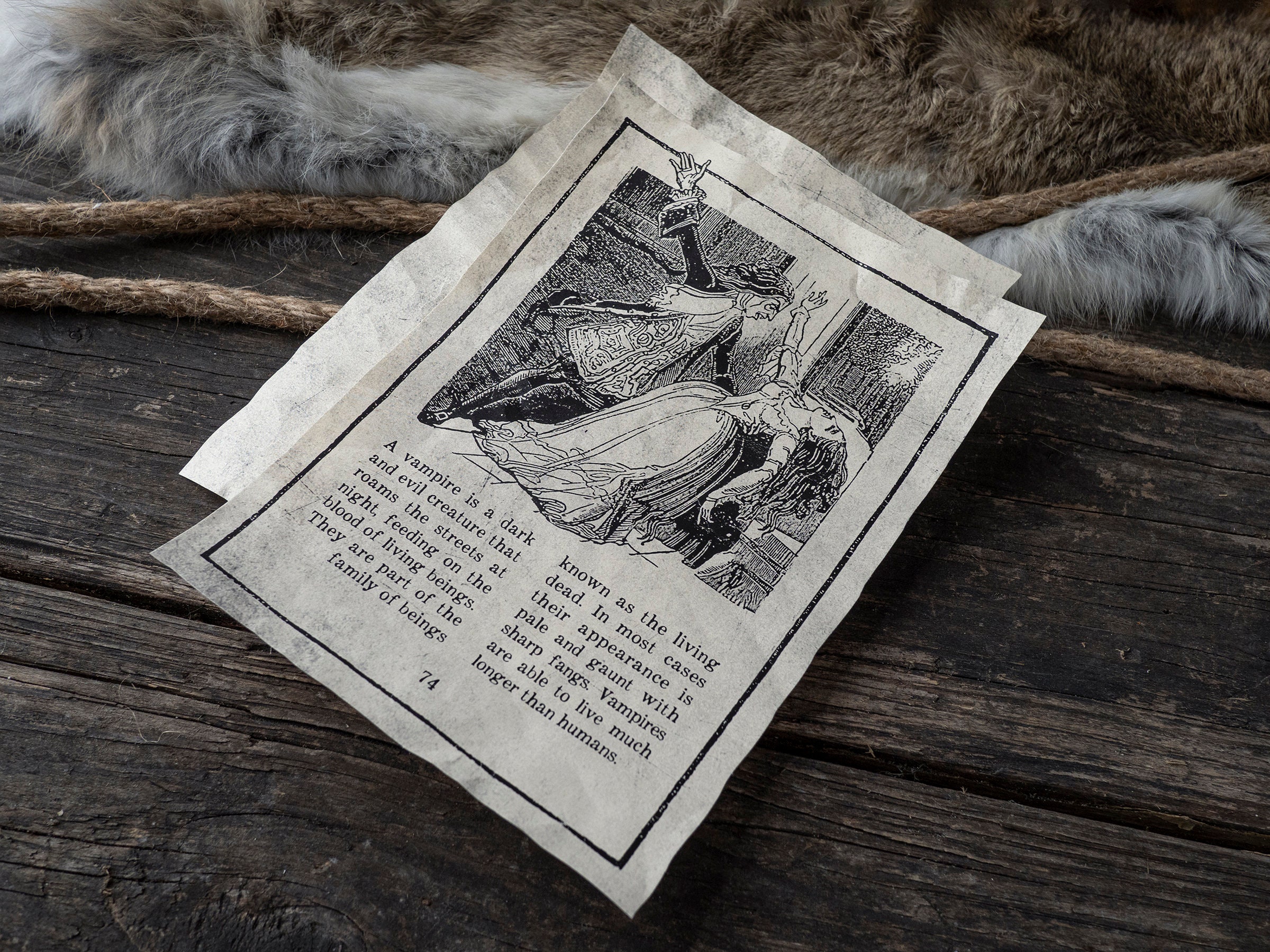 4 Vampire Mythology Lore Pages - 17th Century Eastern European Folklore ...