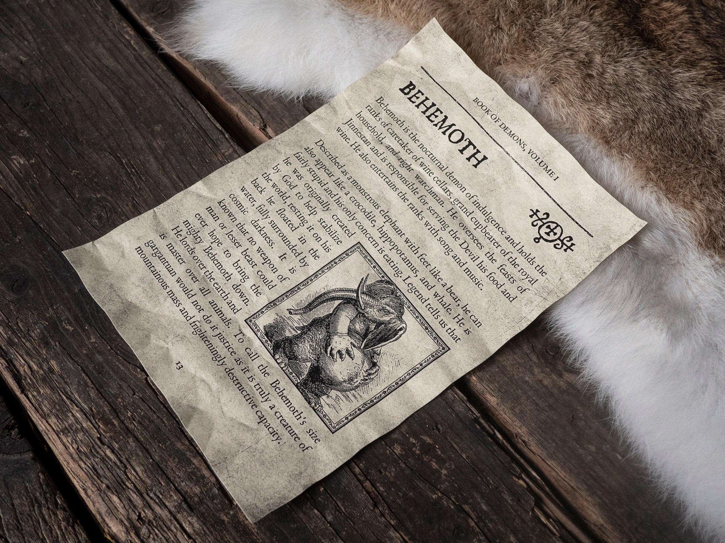4 Demons of the Ars Goetia Pages - Set I - Grimoire Demonology Journal ...