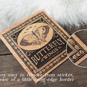 3 Potion Label Stickers Owl Feathers, Butterfly Wings and Wolfsbane - Etsy