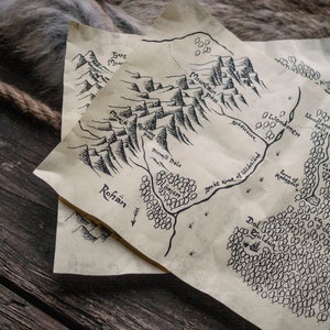 3 Maps of the Misty Mountains - Scrolls From the Realm of Tolkien - Etsy