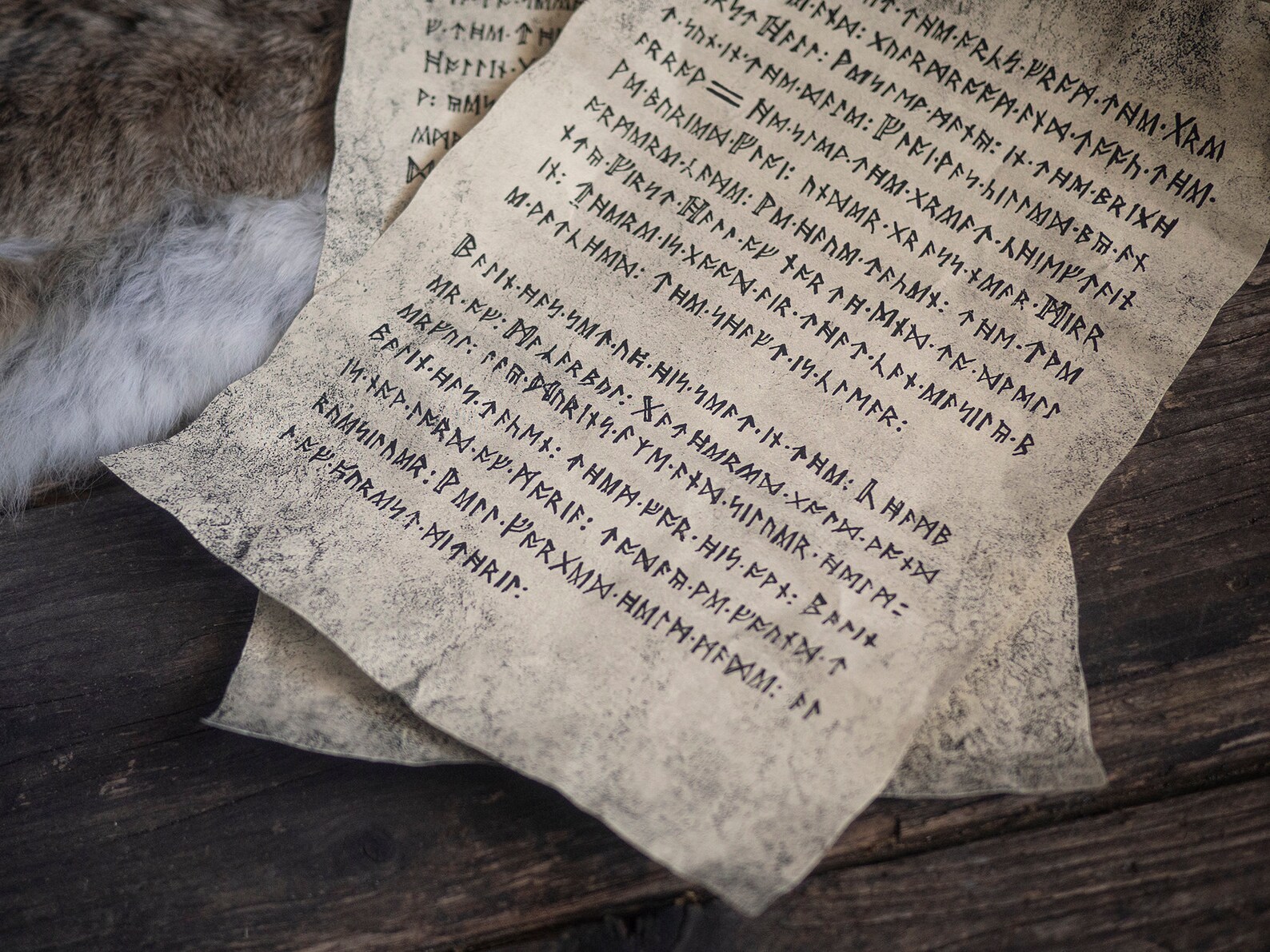 3 Dwarven Runic Pages - Scrolls From the Realm of Tolkien - Etsy UK