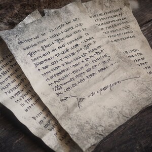 3 Dwarven Runic Pages - Scrolls From the Realm of Tolkien - Etsy