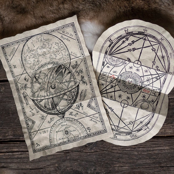 Zodiac Scrolls - Etsy