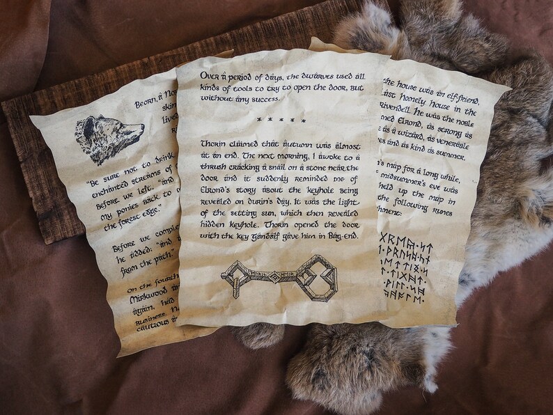 3 Book of Westmarch Inspired Pages - Scrolls From the Realm of Tolkien ...