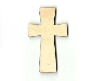 Cross Laser Cut Out Unfinished Wood Shape Craft Supply ESR21 | Etsy