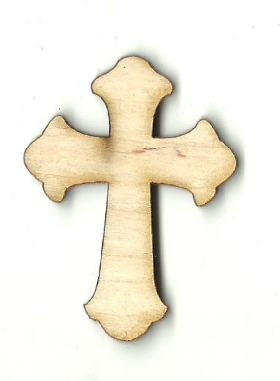 Cross Laser Cut Out Unfinished Wood Shape Craft Supply REL88 - Etsy
