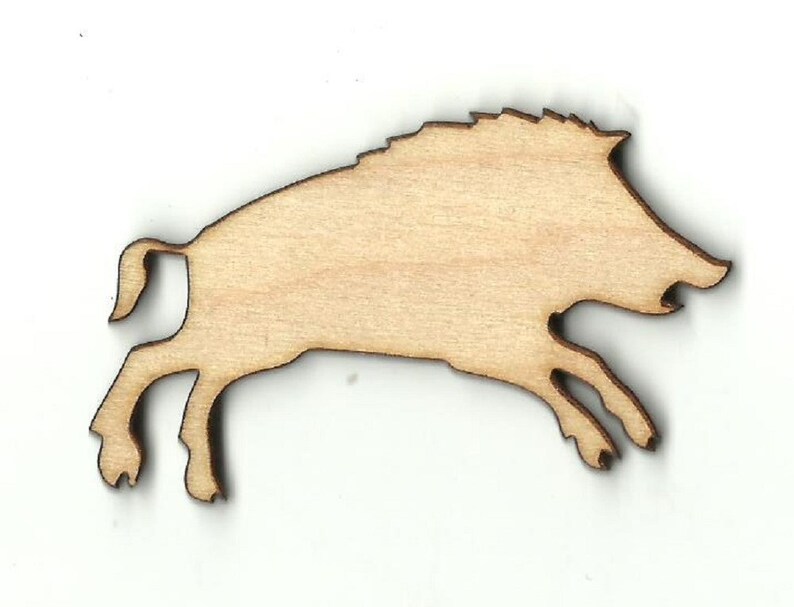Pig Boar Laser Cut Out Unfinished Wood Shape Craft Supply - Etsy