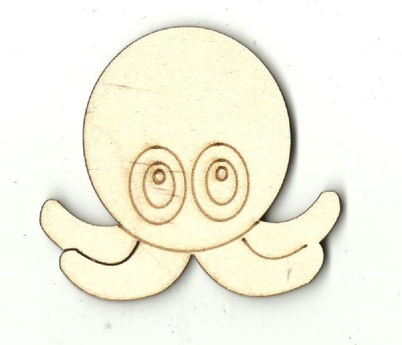 Octopus Laser Cut Out Unfinished Wood Shape Craft Supply - Etsy