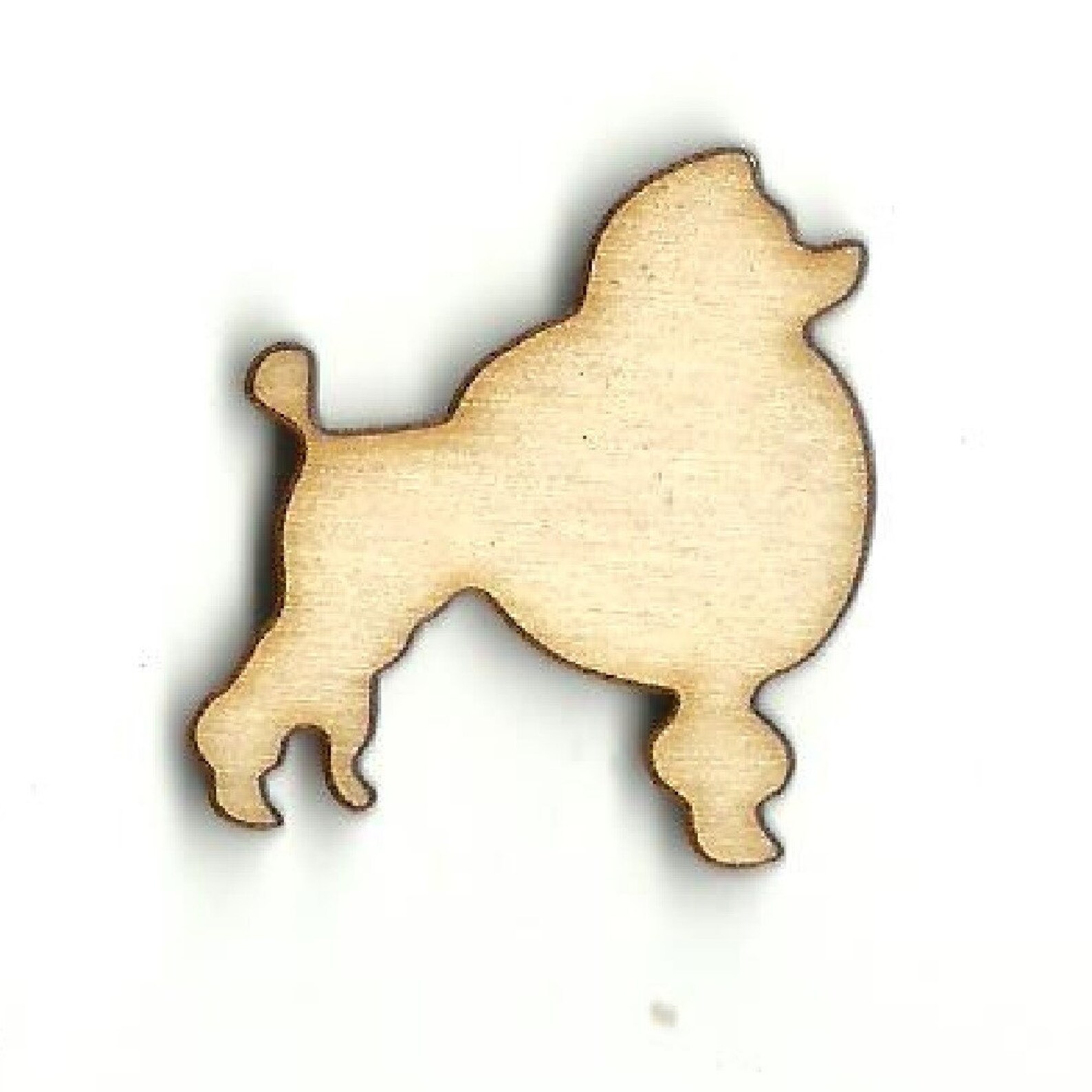 Poodle Dog Laser Cut Out Unfinished Wood Shape Craft Supply - Etsy