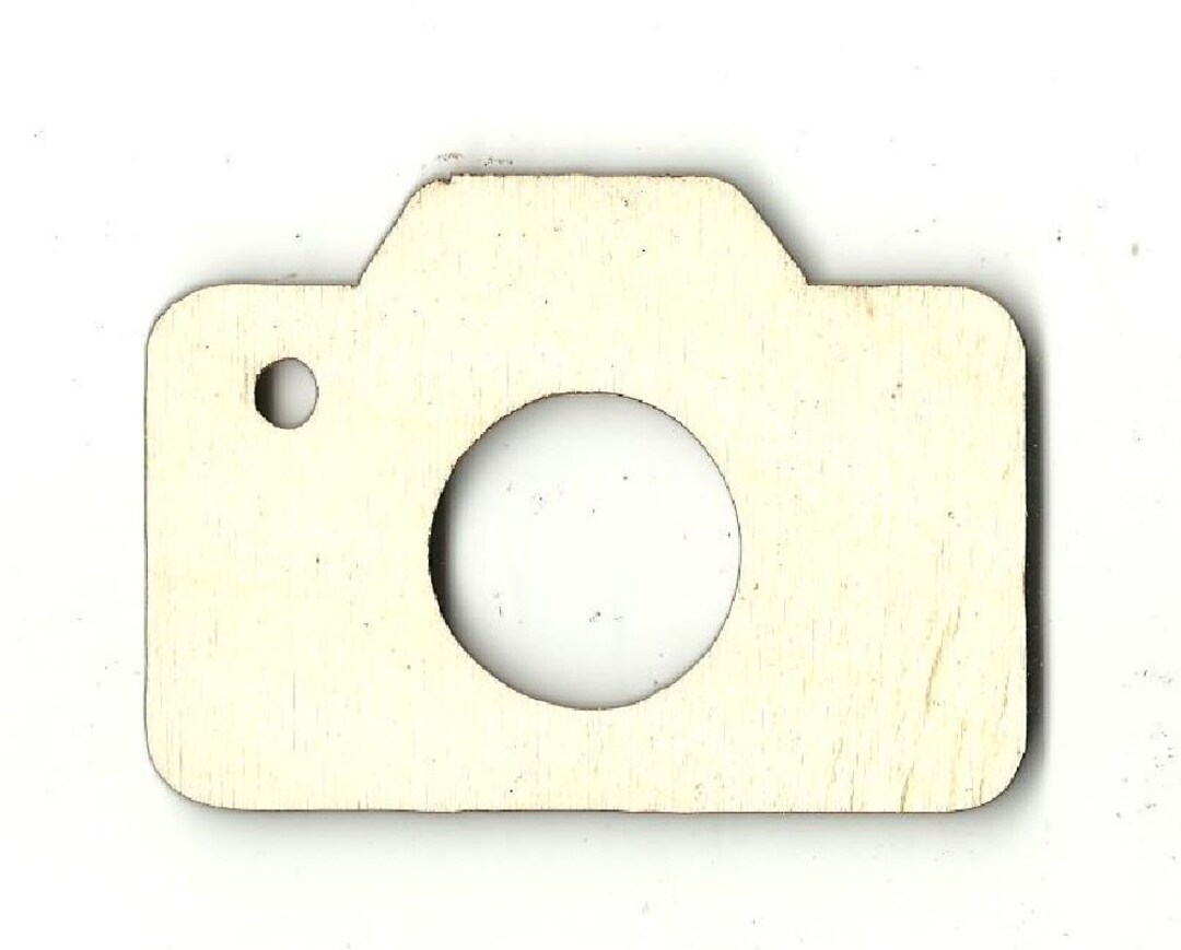 Camera Unfinished Wood Laser Cut Out Shape Craft Supply - Etsy