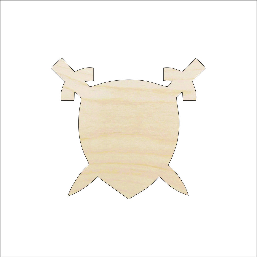 Shield Badge Laser Cut Out Unfinished Wood Shape Craft Supply BDG14 - Etsy