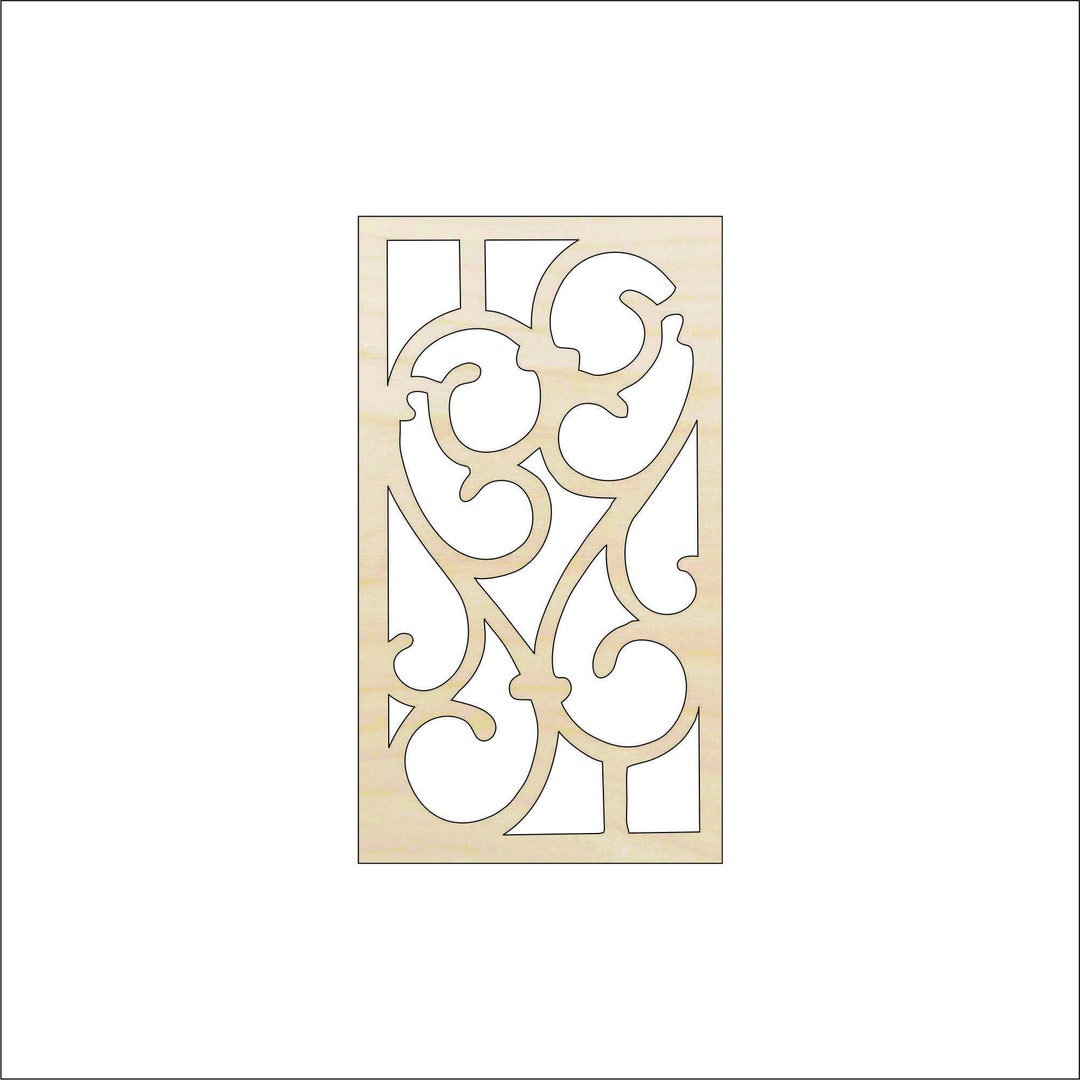 Design - Decorative Panel - Laser Cut Out Unfinished Wood Shape Craft ...
