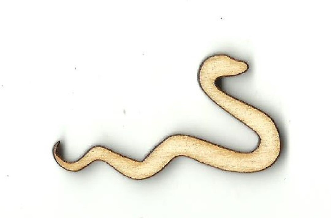 Snake Laser Cut Out Unfinished Wood Shape Craft Supply REP31 - Etsy