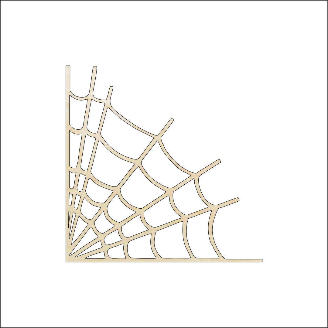 Spider Web - Laser Cut Out Unfinished Wood Shape Craft Supply FAL16 - Etsy