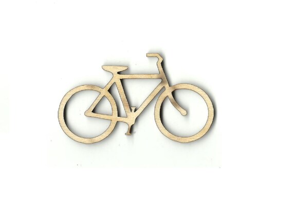 Bicycle Laser Cut Out Unfinished Wood Shape Craft Supply | Etsy Canada