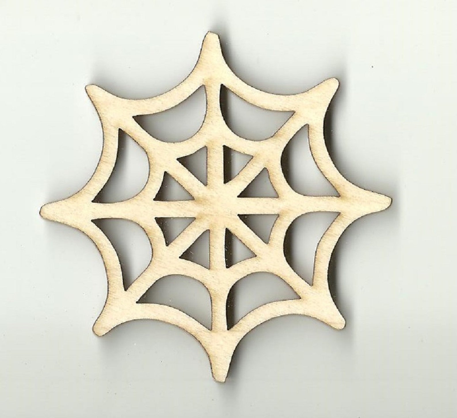 Spider Web Laser Cut Out Unfinished Wood Shape Craft Supply - Etsy