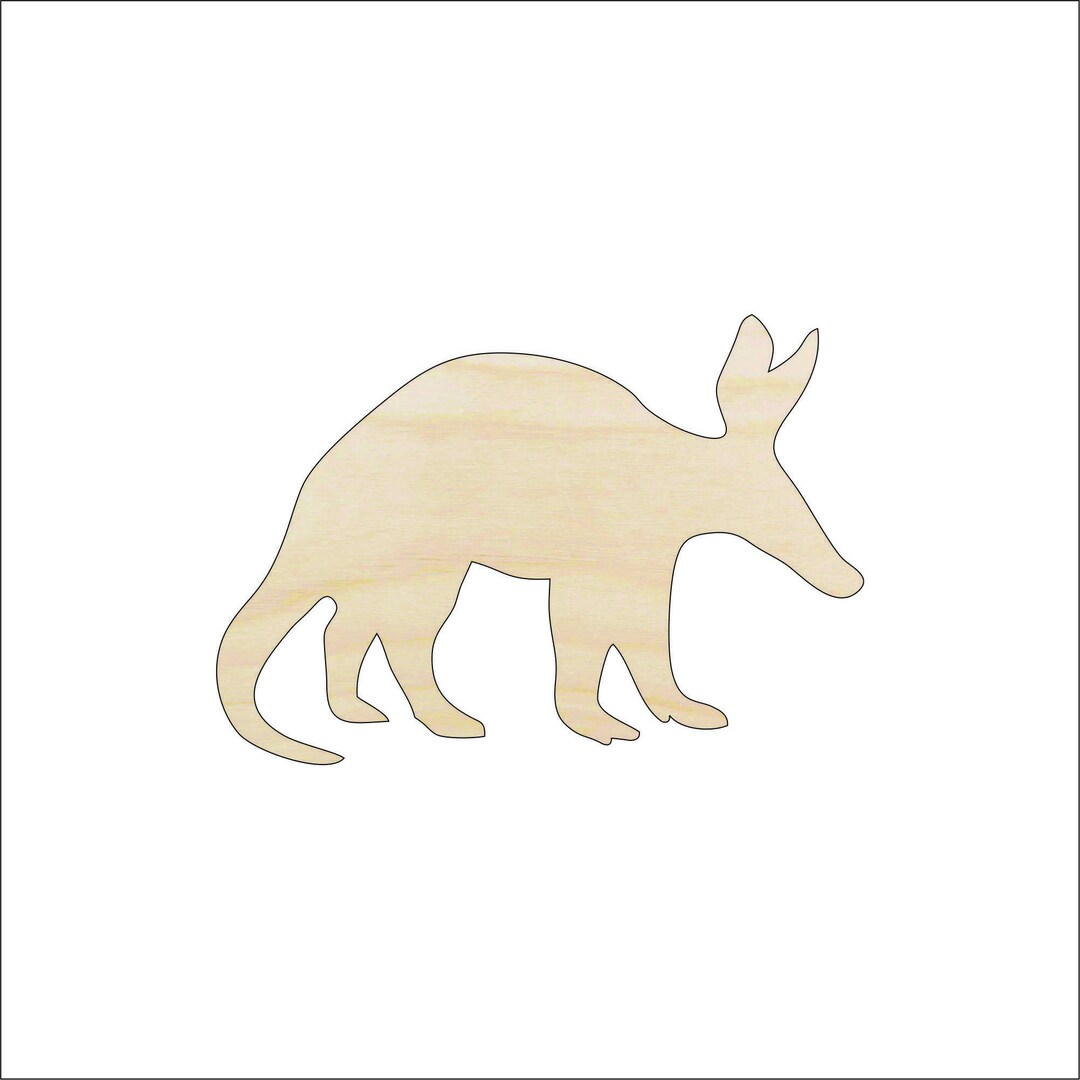 Aardvark Anteater Laser Cut Out Unfinished Wood Craft Shape ANML39 - Etsy