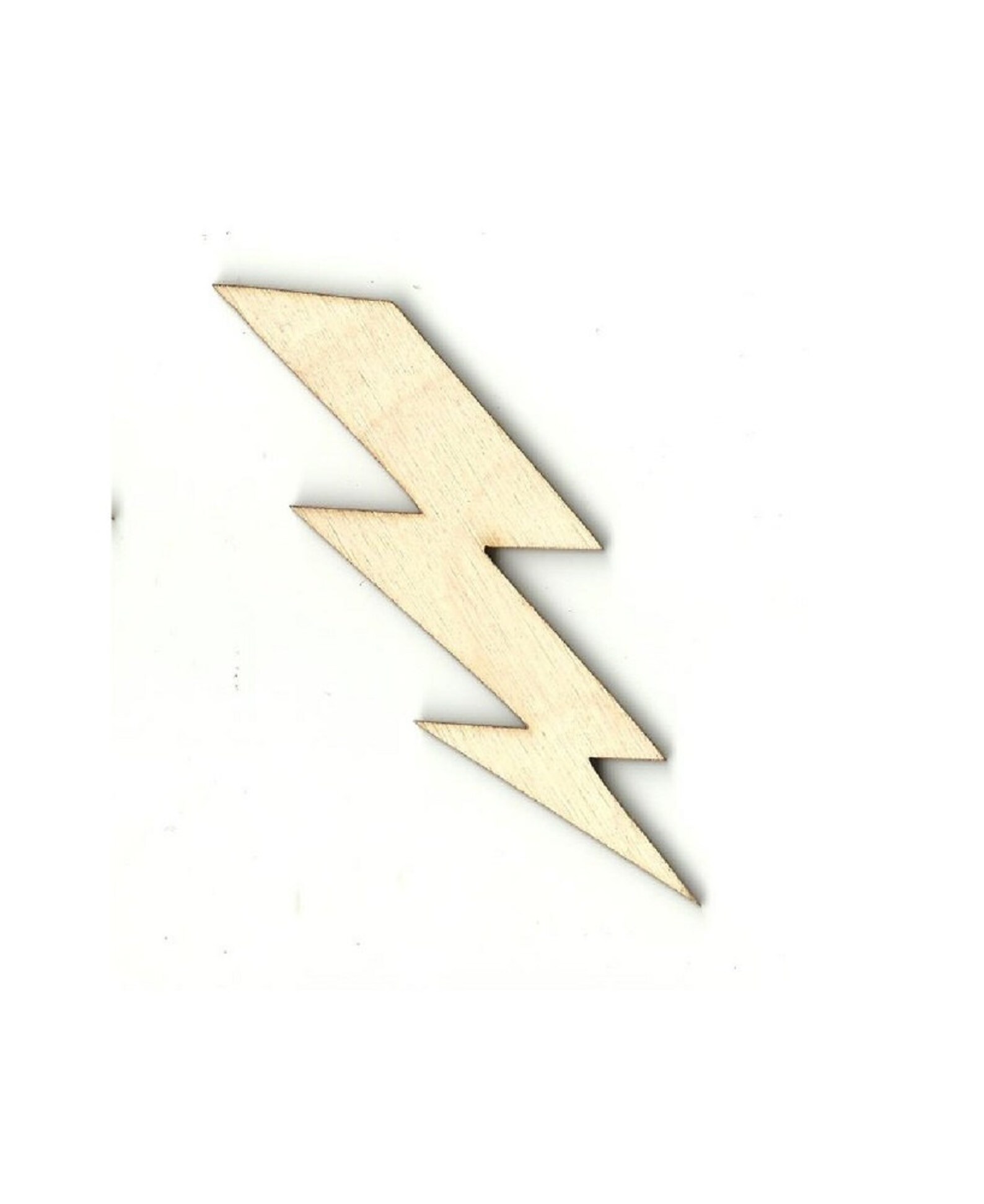 Lightning Bolt Laser Cut Out Unfinished Wood Shape Craft - Etsy