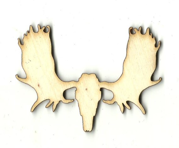 Moose Laser Cut Out Unfinished Wood Shape Craft Supply MUS31 | Etsy