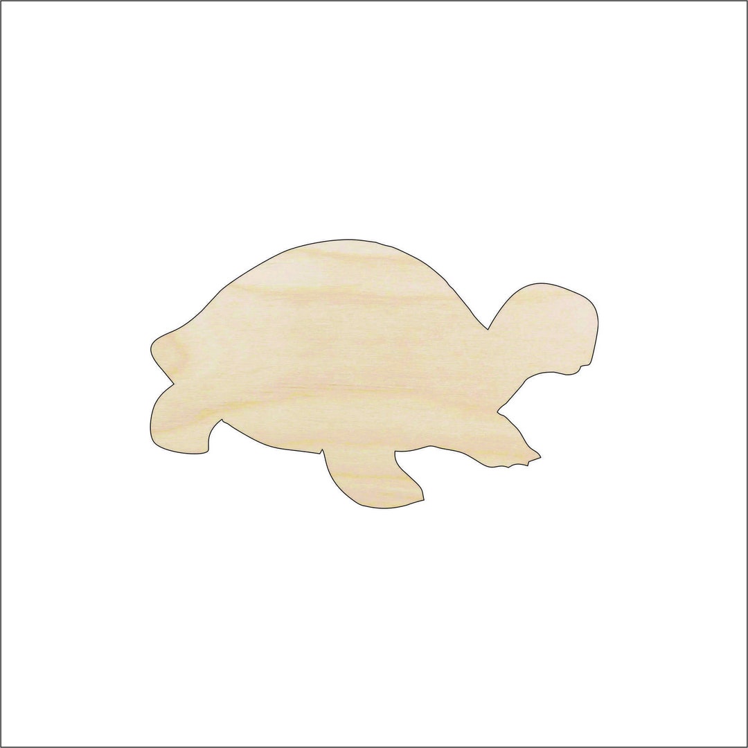 Turtle Tortoise Laser Cut Out Unfinished Wood Shape Craft - Etsy