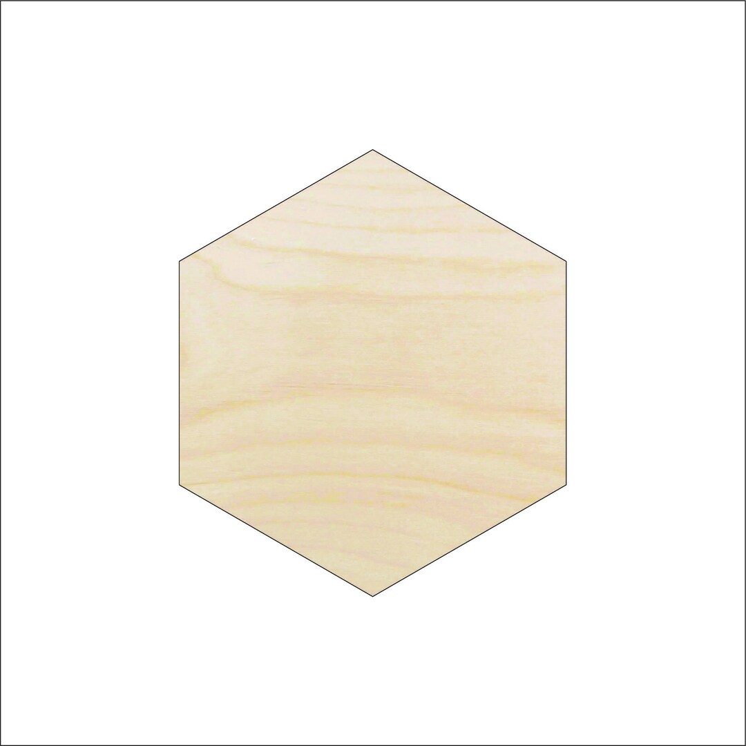 Hexagon Laser Cut Outunfinished Wood Shape Craft Supply BSC17 - Etsy