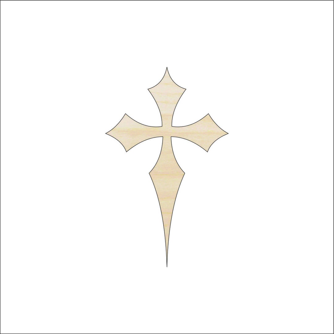 Cross Laser Cut Out Unfinished Wood Shape Craft Supply REL62 - Etsy