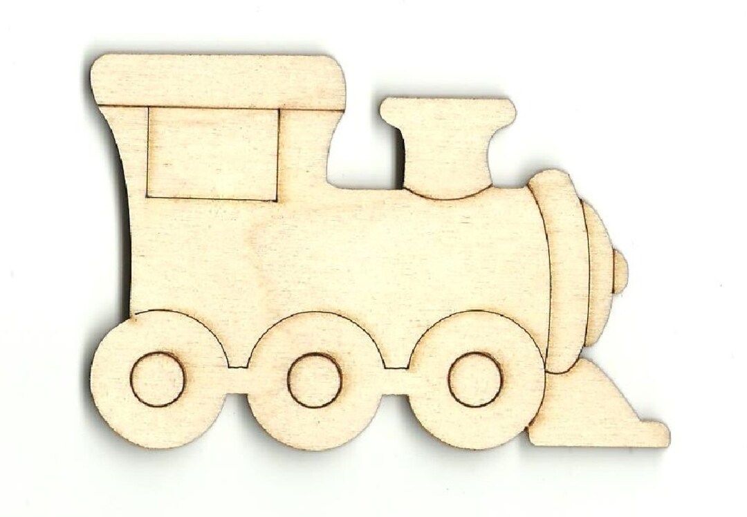 Train Laser Cut Out Unfinished Wood Shape Craft Supply TRN3 - Etsy