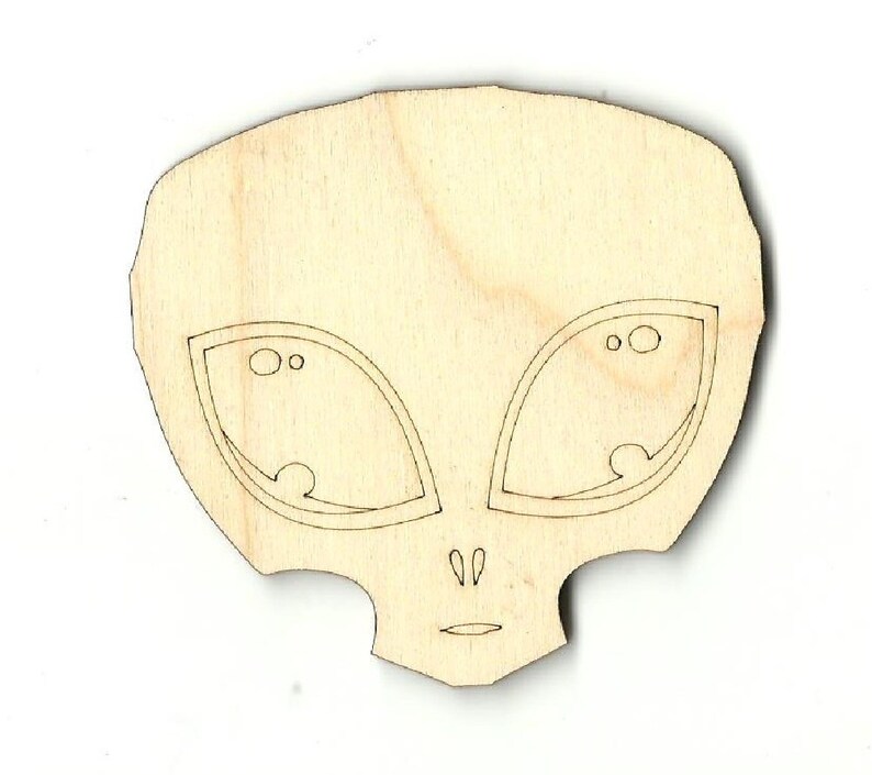 Alien Laser Cut Out Unfinished Wood Shape Craft Supply SPC1 - Etsy