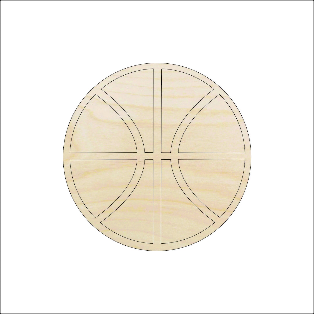Sport Basketball - Laser Cut Out Unfinished Wood Shape Craft Supply ...