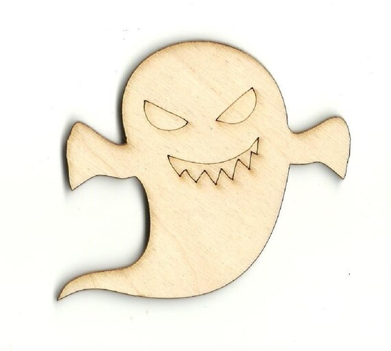 Ghost Laser Cut Out Unfinished Wood Shape Craft Supply | Etsy