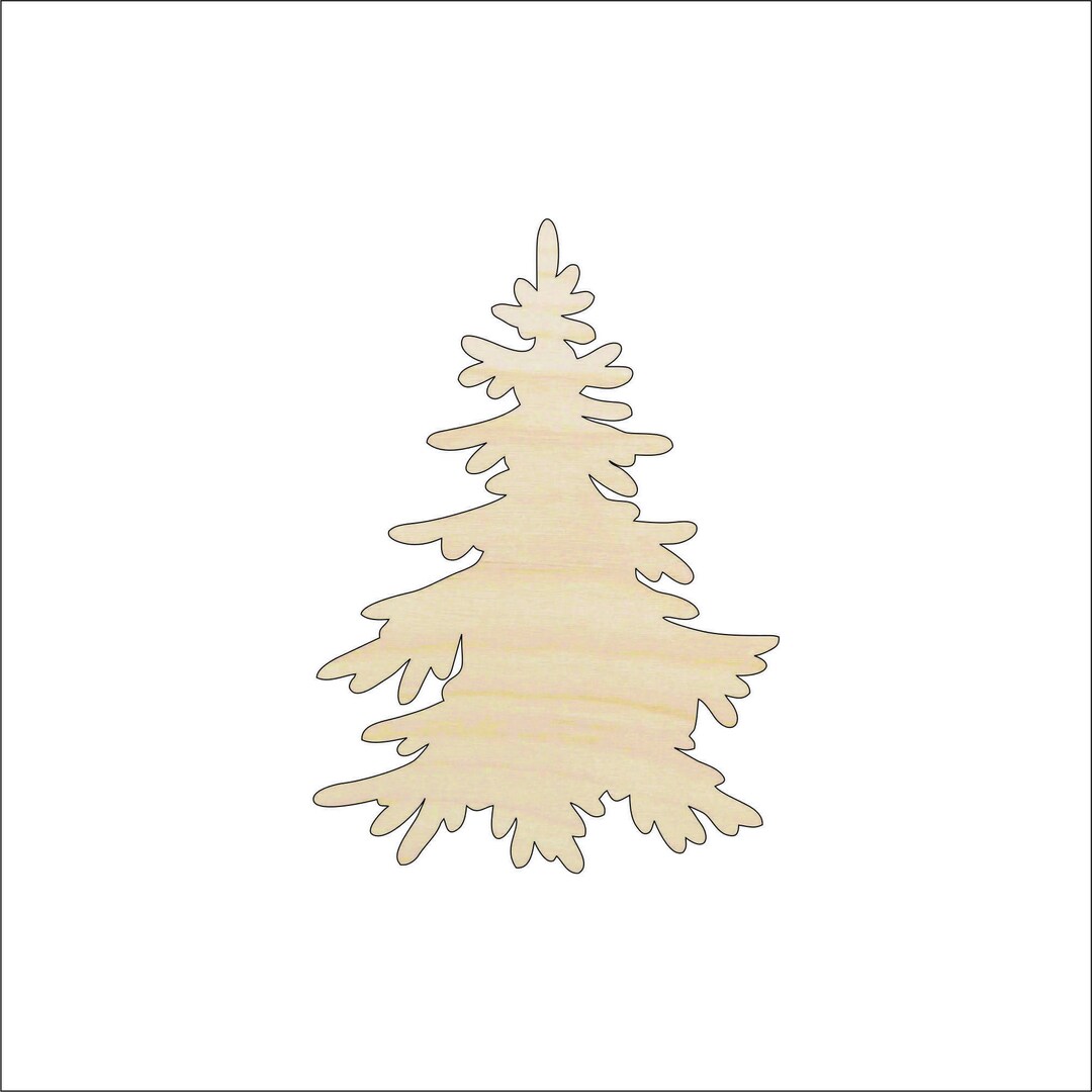 Tree Laser Cut Out Unfinished Wood Craft Shape TRE83 - Etsy