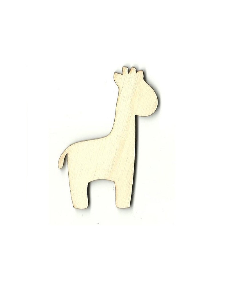 Giraffe Laser Cut Out Unfinished Wood Shape Craft Supply - Etsy