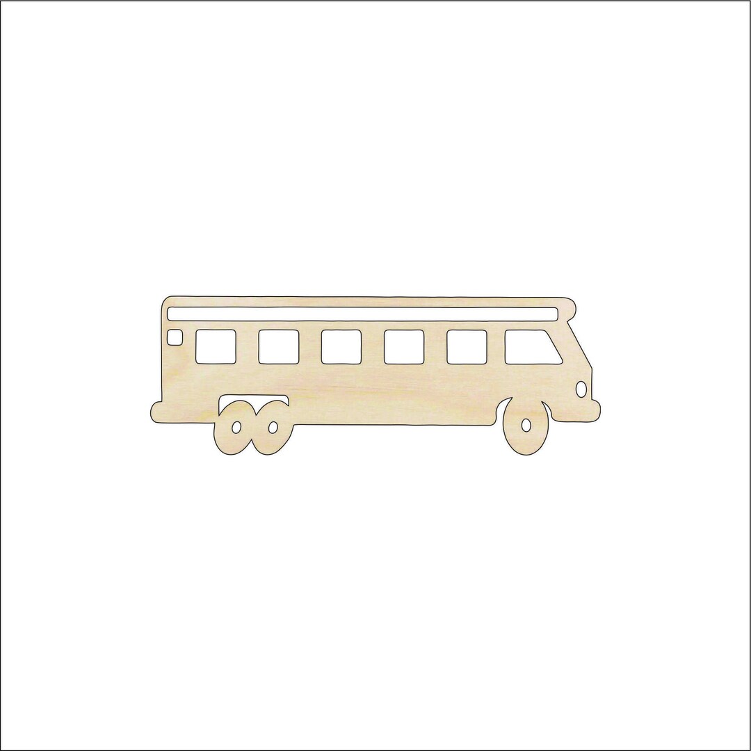 School Bus Laser Cut Out Unfinished Wood Shape Craft Supply SCL15 - Etsy
