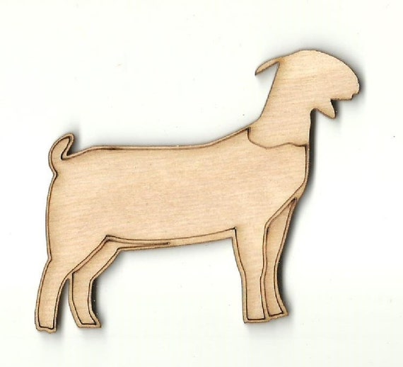 Goat Laser Cut Out Unfinished Wood Shape Craft Supply SHP8 | Etsy